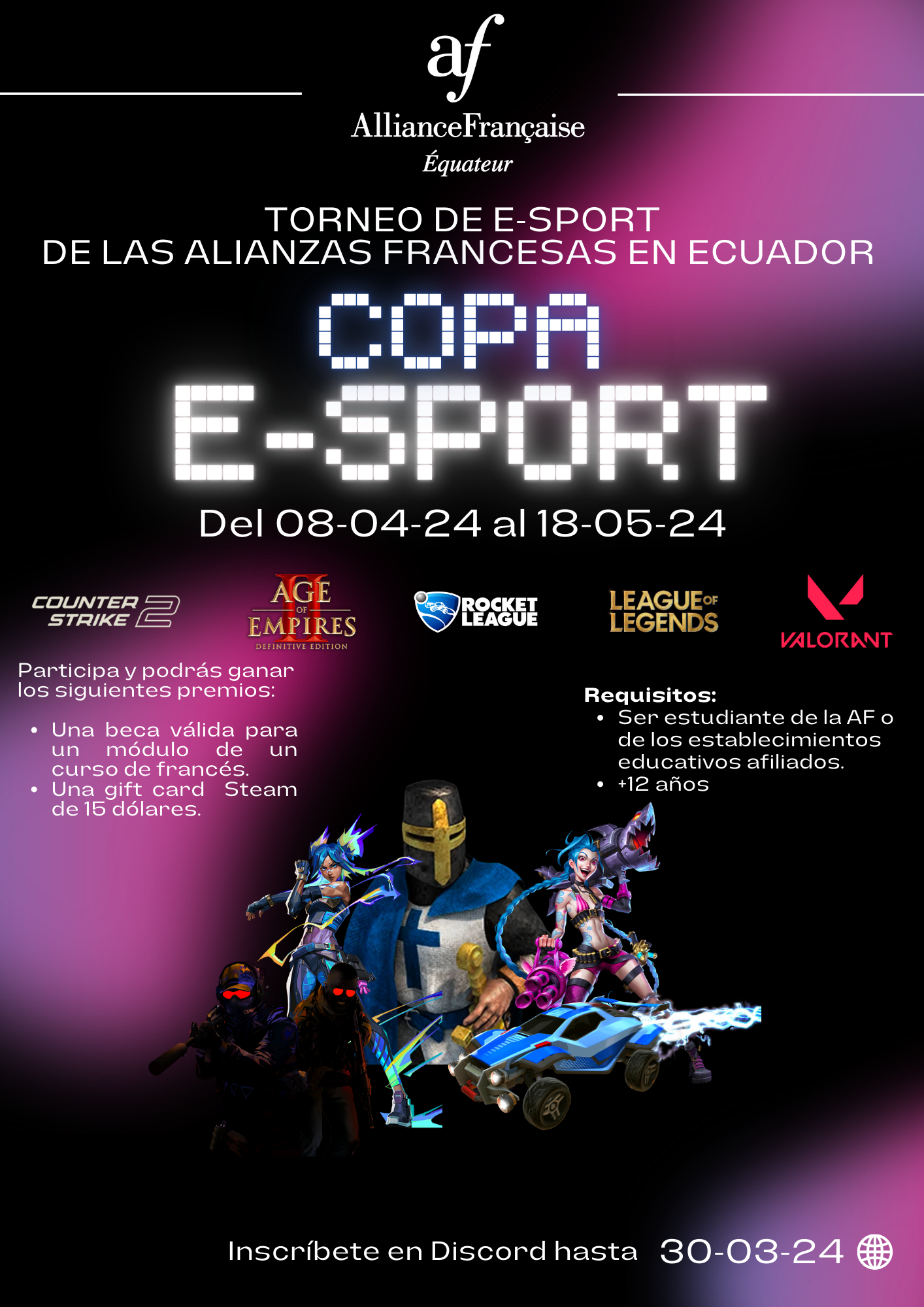 La copa E-sport: une première des Alliances Françaises en Équateur ...