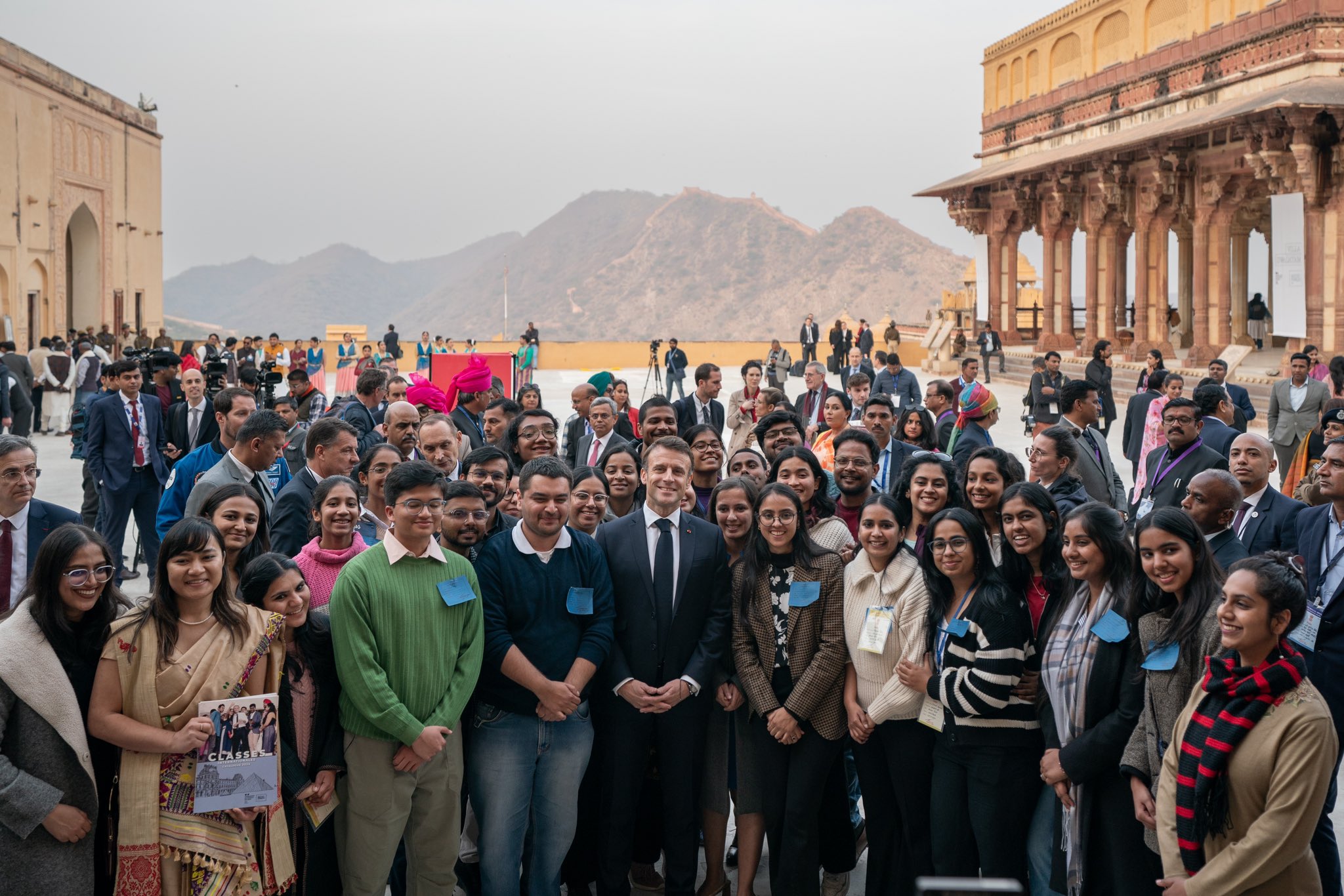 Visite du président de la République française au Rajasthan, en Inde ...